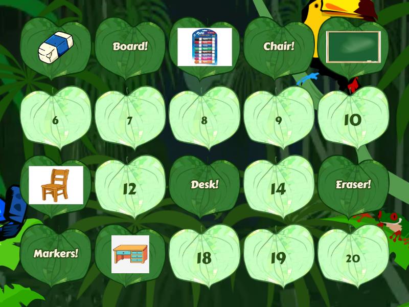 Classroom objects - Parejas