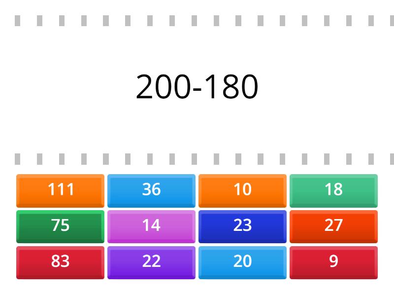 subtraction word wall - Find the match