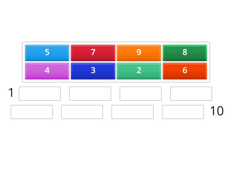 COMPLETA LE SEQUENZE DI NUMERI - Complete the sentence
