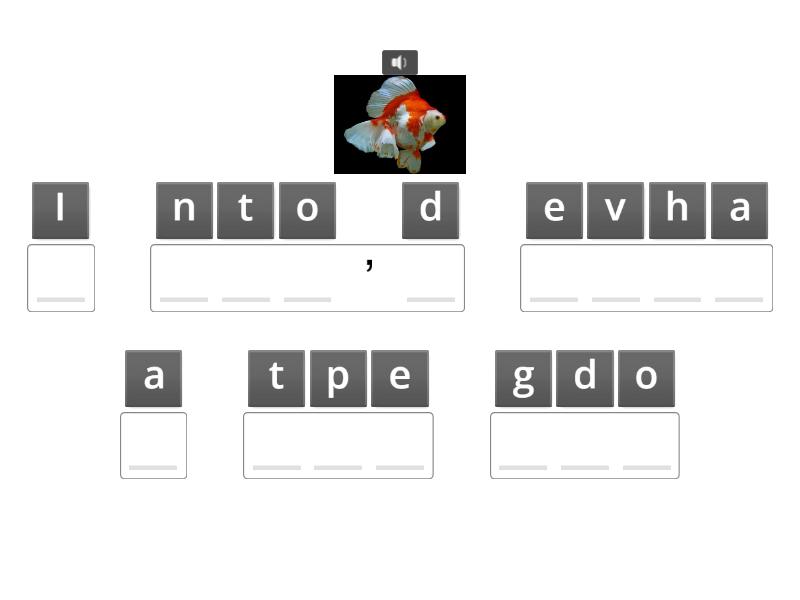 I have a pet - Anagram