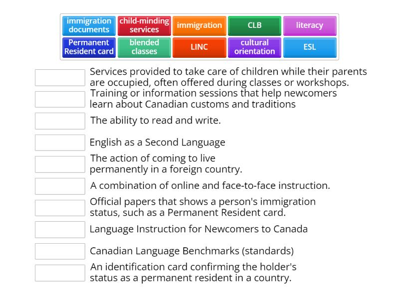LINC Program Orientation - Match up