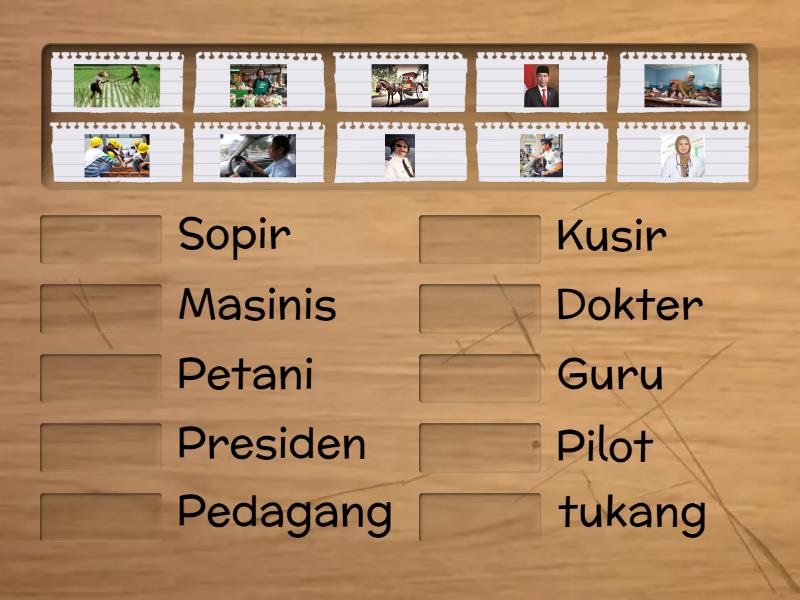 Pekerjaan atau Profesi - Match up
