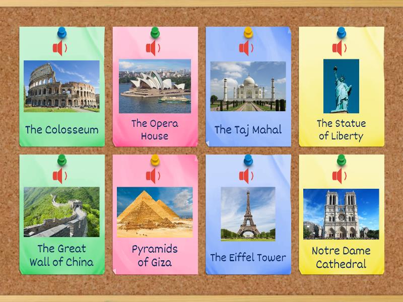 International monuments - Flip tiles