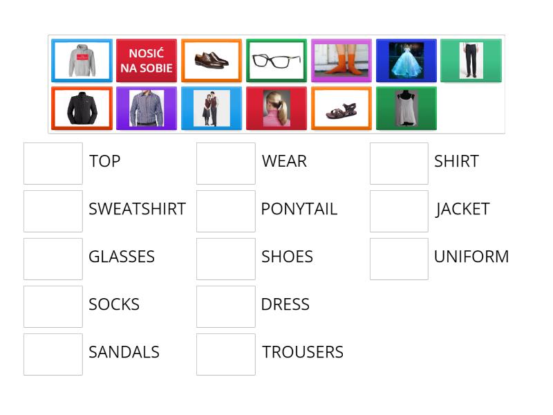 Hello Explorer 2 unit 5 CLOTHES - Match up