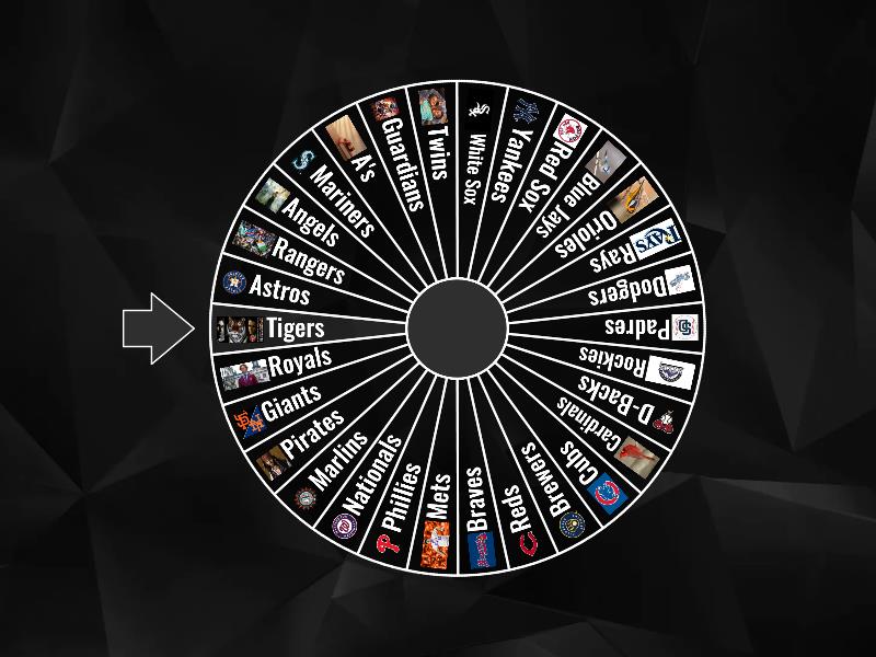 MLB teams - Spin the wheel