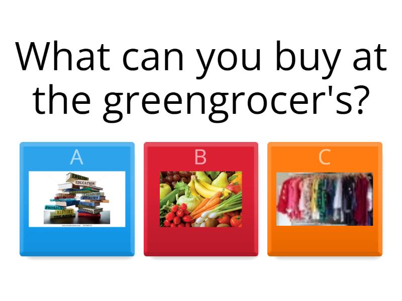 Go getter 3. Unit 2. Different shops - Quiz