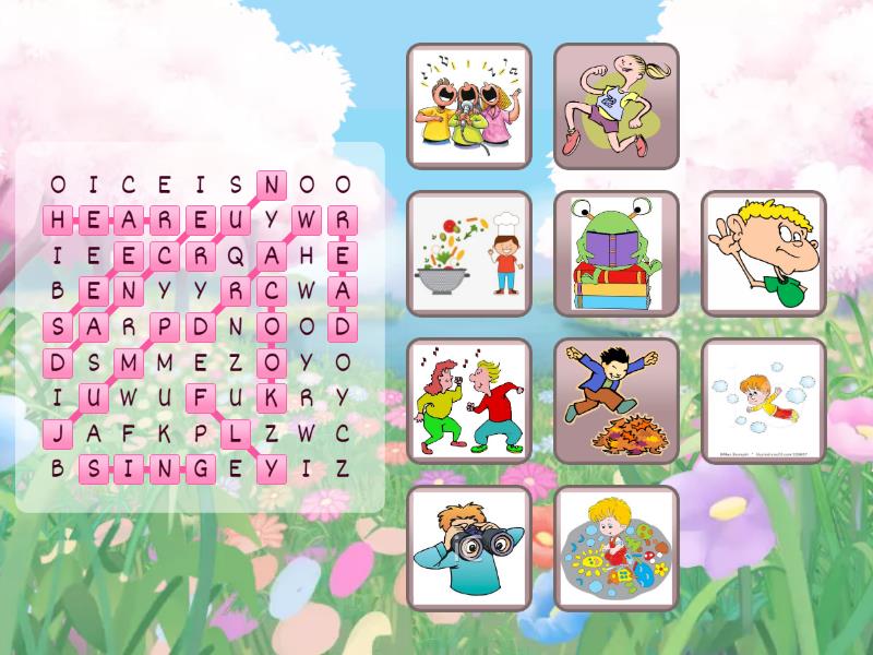 Welcome 1 Unit 6 Lesson 1 - Wordsearch