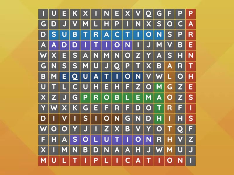 math - Wordsearch