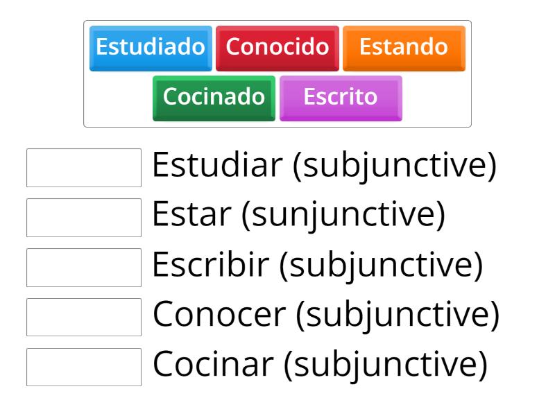Conjugation - Match up