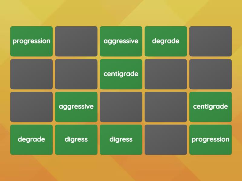 gress and grad memory - Matching pairs