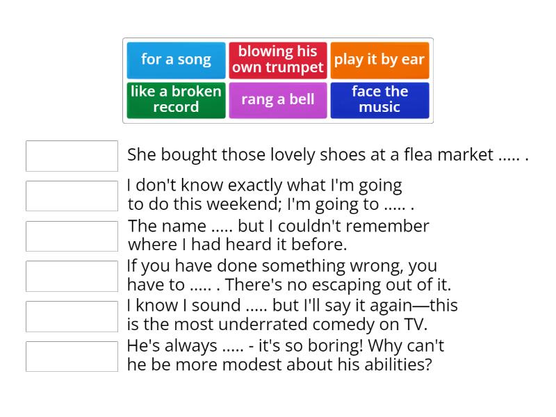 Idioms Music - Match up