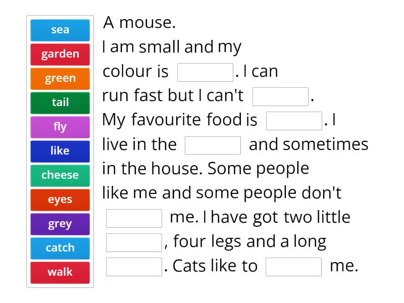 Cambridge Starters part 4 - Complete the sentence