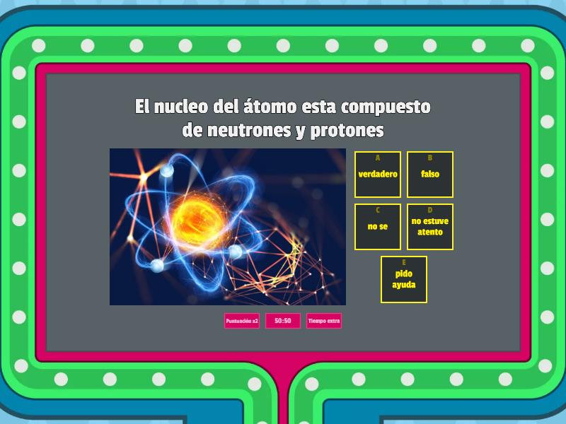 Mezclas y estructura atómica - Game show de TV