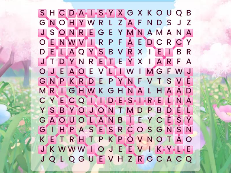 G3 AKASYA NAMES - Wordsearch