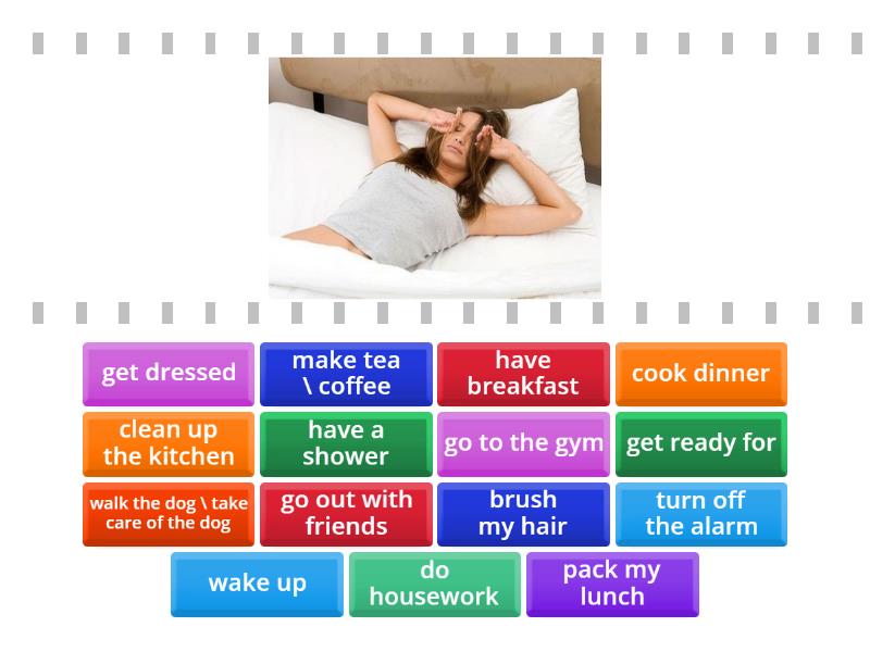 Daily routine - Find the match