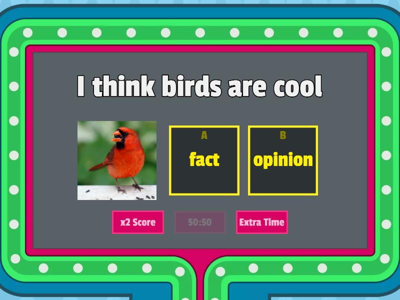 Fact or Opinion Quiz Show - Gameshow quiz