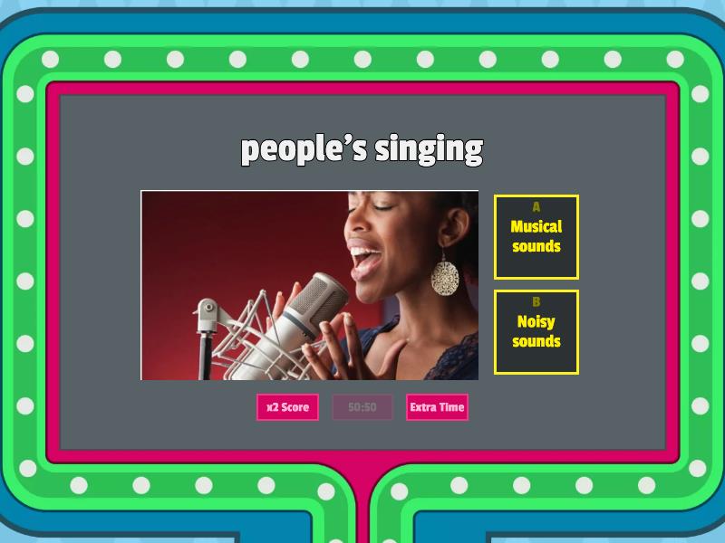 Musical sounds vs. Noisy sounds - Gameshow quiz