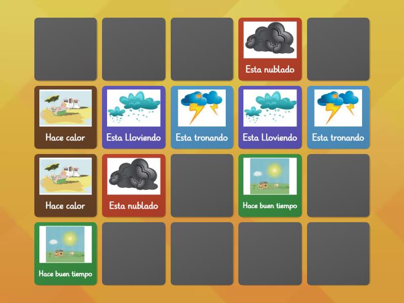 EL TIEMPO - Matching pairs