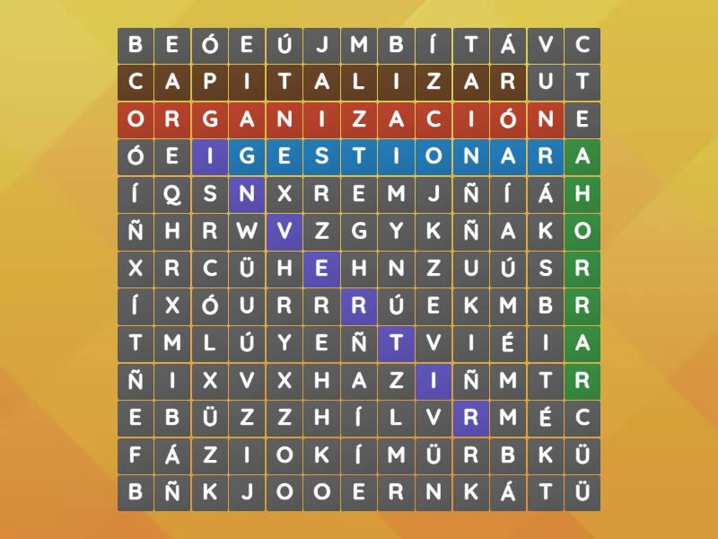 SOPA DE LETRAS JUEGOS - Wordsearch