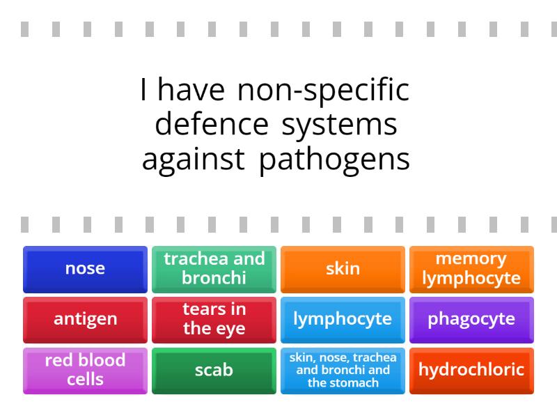 Edexcel Specific and non specific defences against infection - Find the ...