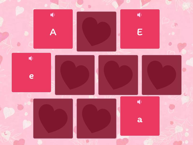 Vowels (short sound) - Matching pairs