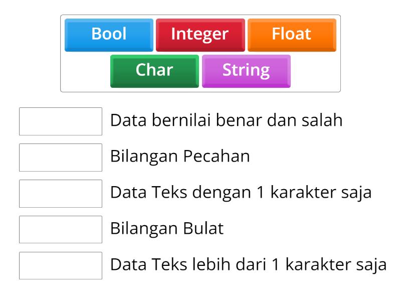 Tipe-Tipe Data - Match up