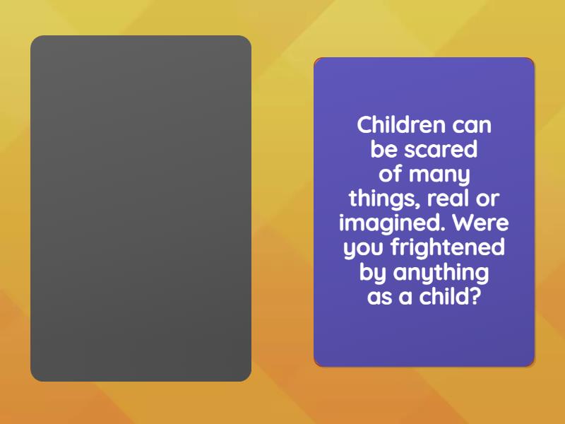 Childhood questions - Speaking cards