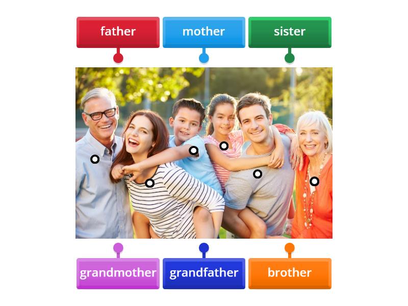 Family label - Labelled diagram