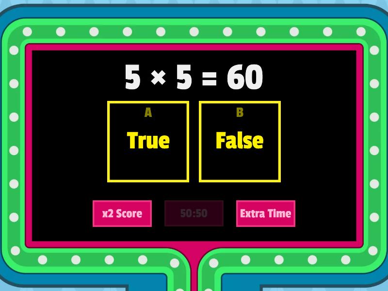 Multiply by 5_game show - Gameshow quiz