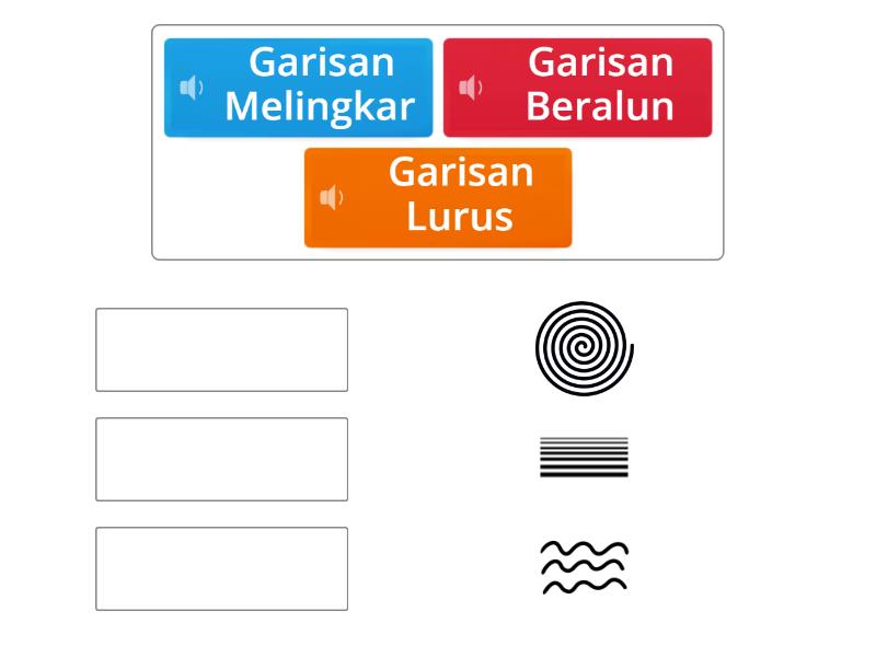Topik Garisan - Garisan Lurus, Melingkar, Beralun - Match up