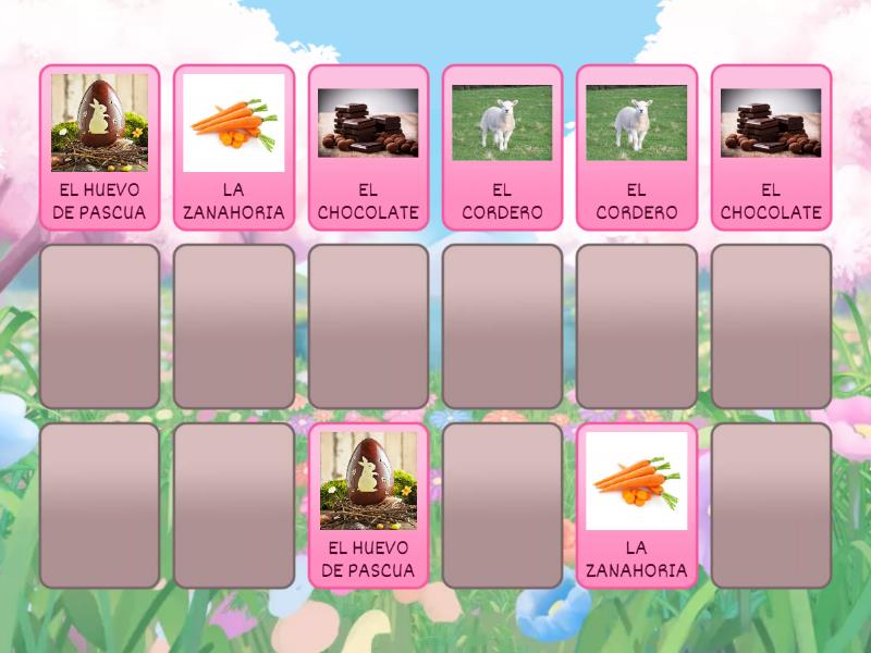 VOCABULARIO DE PASCUA - Parejas