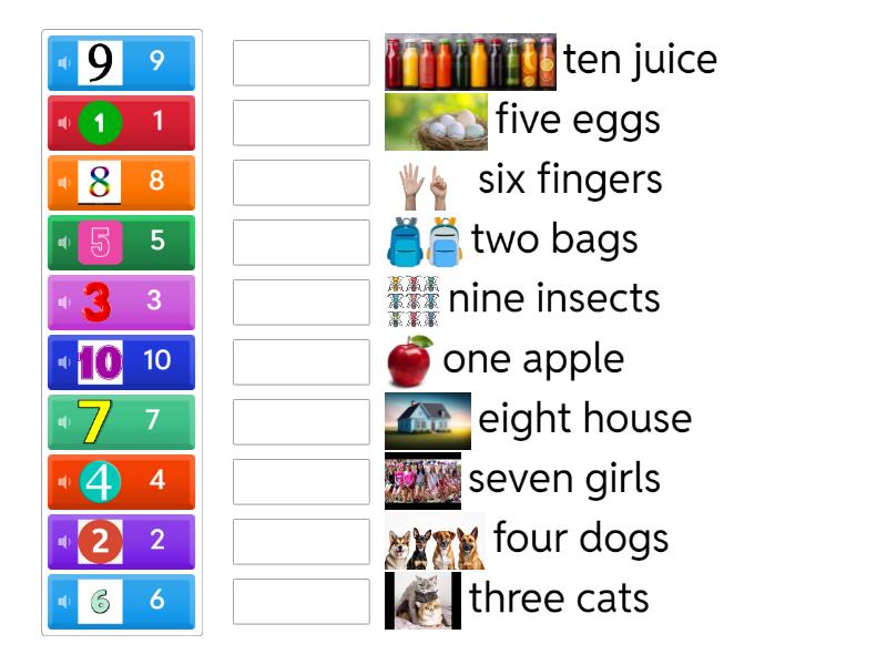 Numbers - Match up