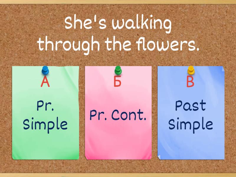Pr.Simple/Cont/Past Simple - Quiz