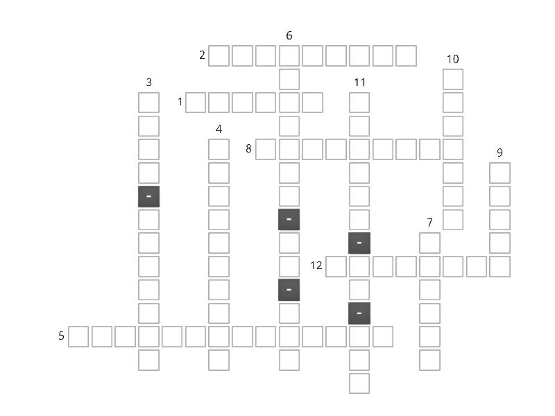 Family vocabulary - Crossword