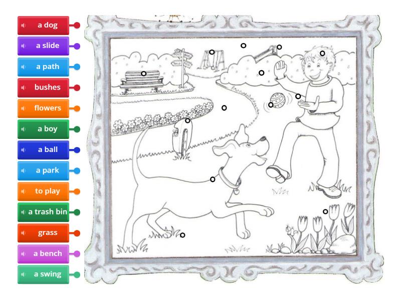 In the park - Labelled diagram