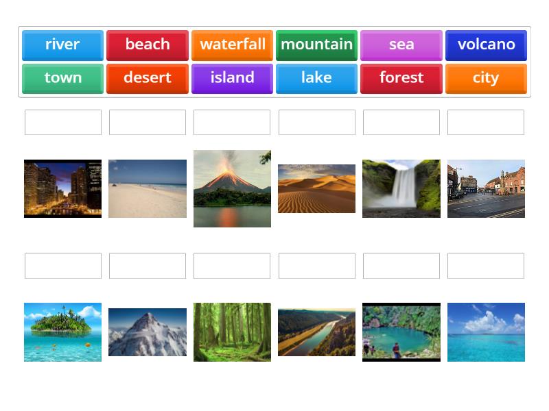 Geographical features - Match up