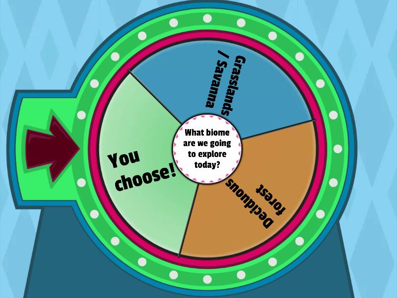 The Biomes Wheel! - Spin the wheel