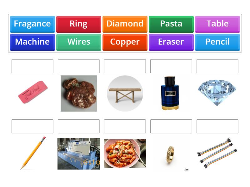 Materials - Une las parejas