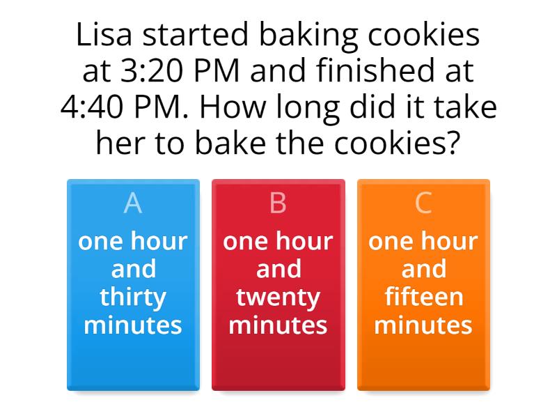 Elapsed Time 20 - Quiz