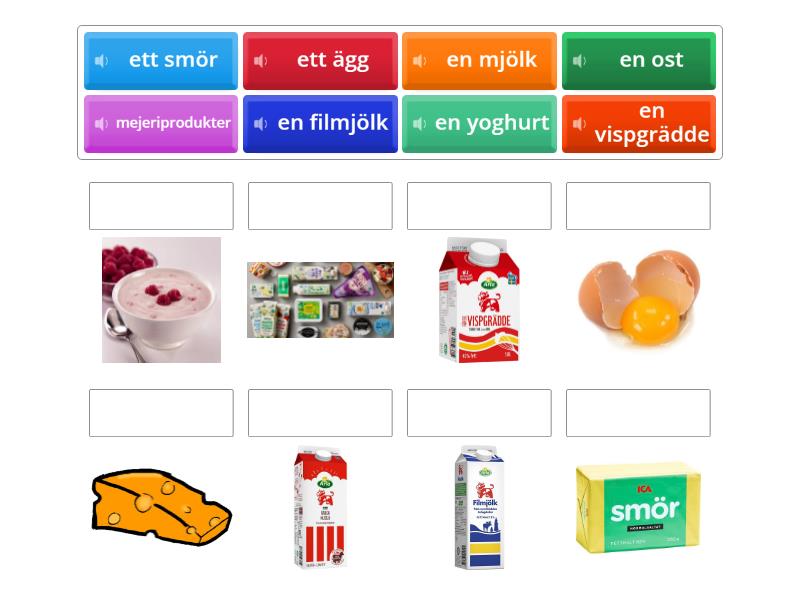 Mejeriprodukter - Match up