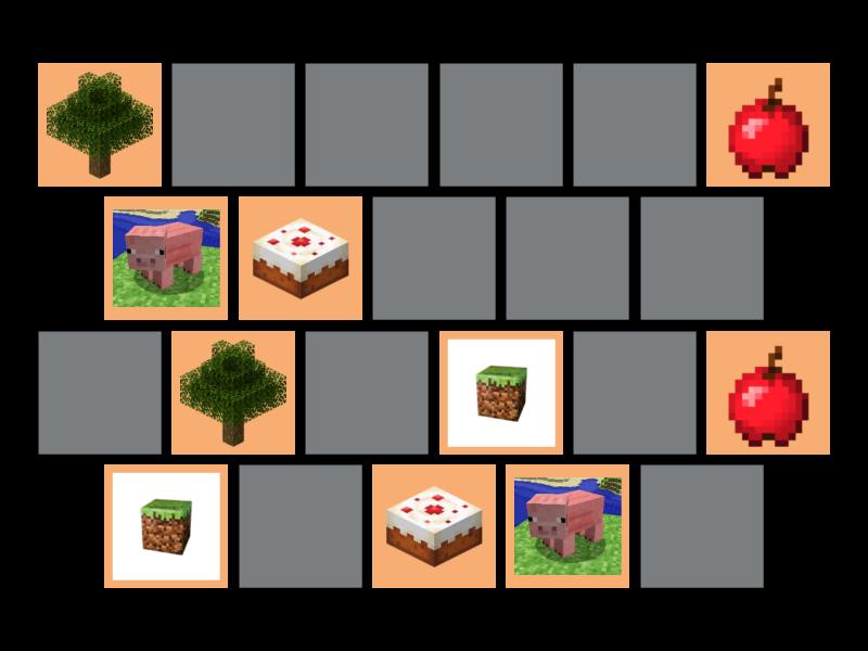 Minecraft game 3 - Matching pairs