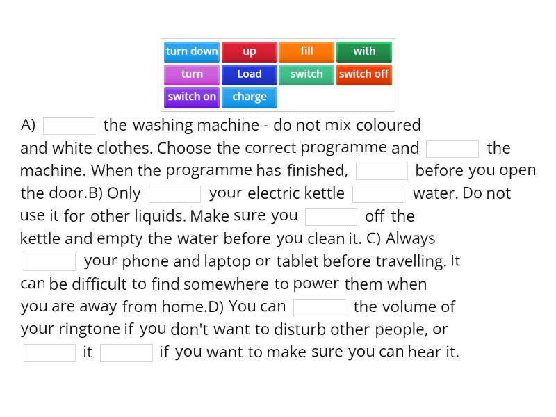 RM B1 Unit 6A Life without... - Missing word