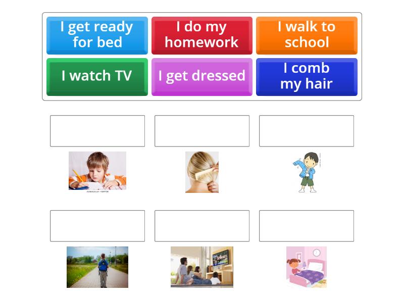 Daily Routine - Match up