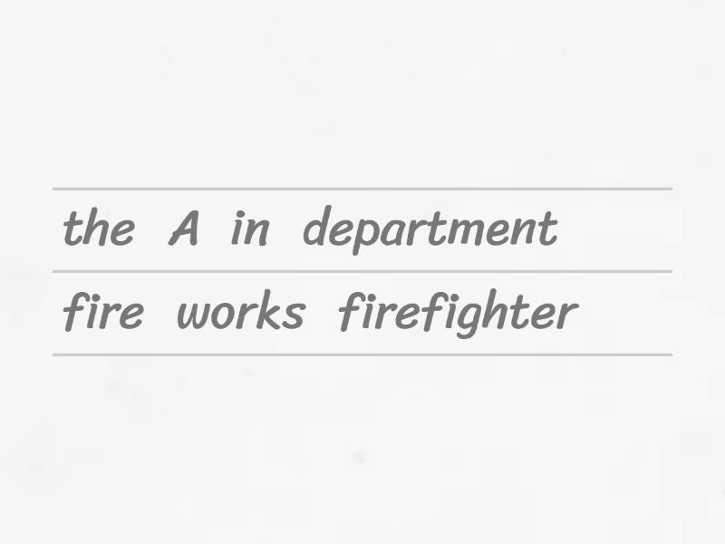 Jobs and routines - Unjumble