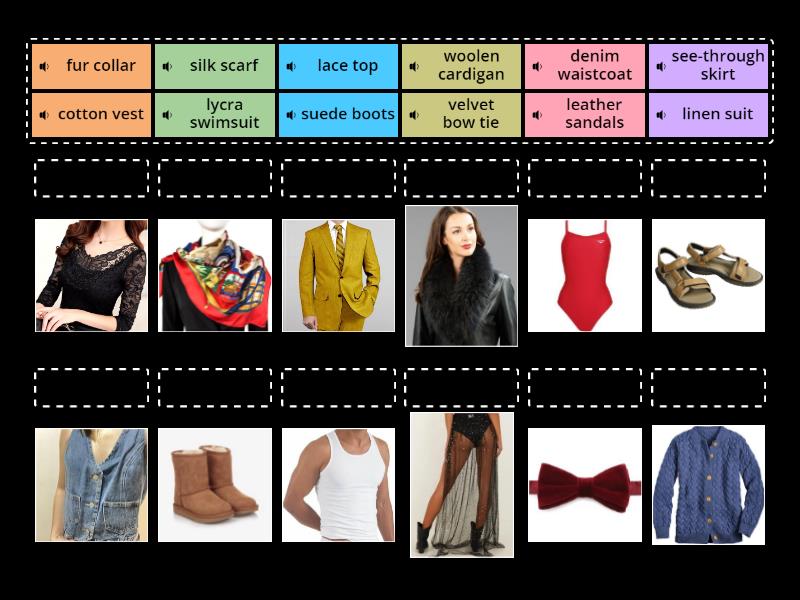 2B Clothes and Fashion ex. 1C English File Upper-Intermediate - Match up