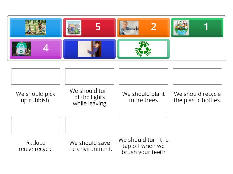 Environmental day quiz - Match up
