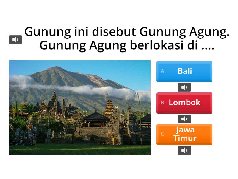 Kejuaraan Bahasa Indonesia (Tema 11: Gunung Berapi) - Quiz