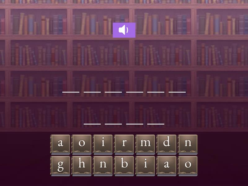 Where is he?-Voc of room-房間單字拼字練習 - Spell the word