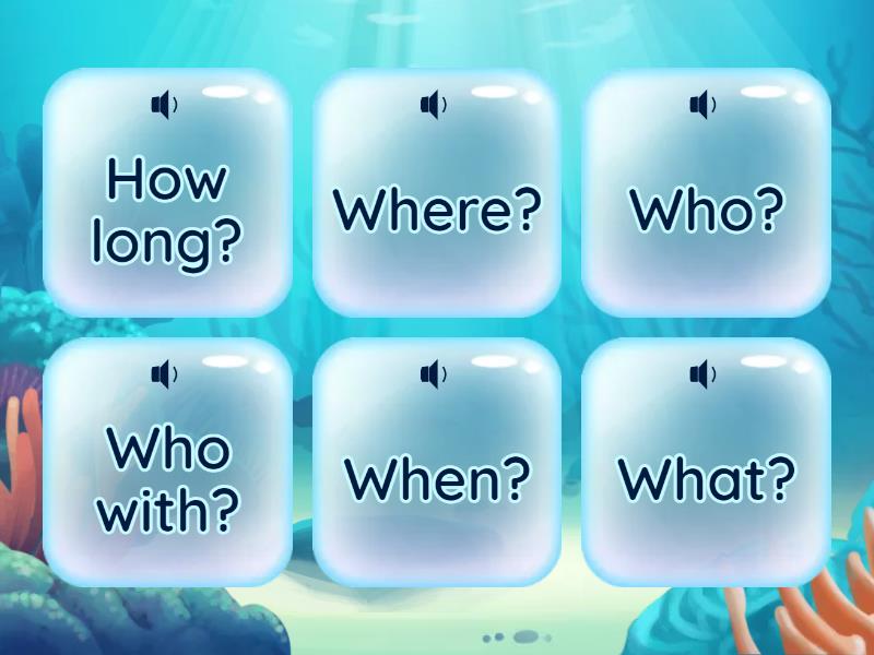 Question words - Flip tiles