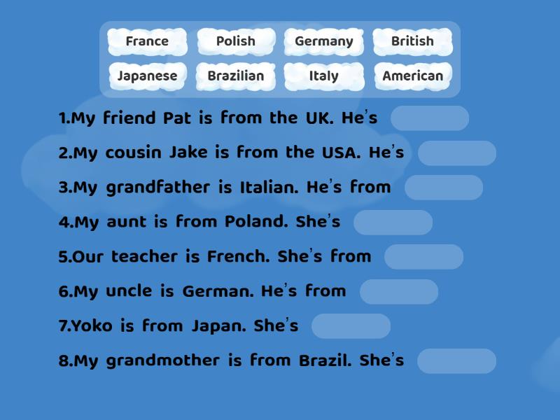 WW1 revision 1 - Complete the sentence